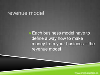 Revenue model | PPTX