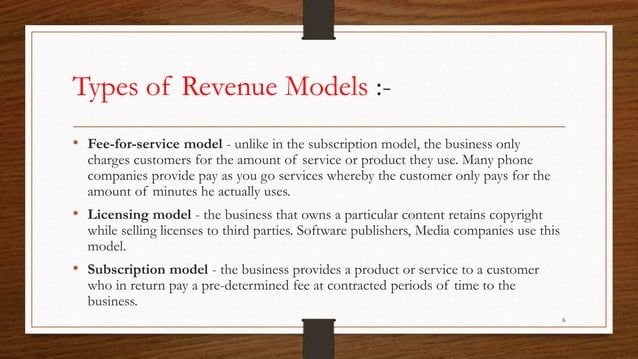 What is Revenue model? | PPTX | Business | Business and Finance