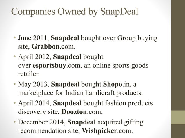Revenue model of snapdeal | PPTX | Internet | Computing