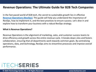 Revenue Operations Guide for B2B Tech Companies | PPT