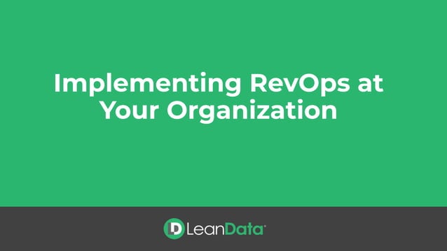 Revenue Ops: Our Proven Framework for Massive Pipeline | PPT