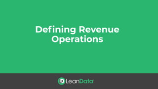 Revenue Ops: Our Proven Framework for Massive Pipeline | PDF