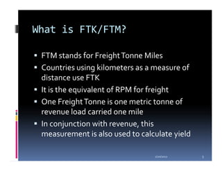 Revenue passenger mile & Yield | PDF