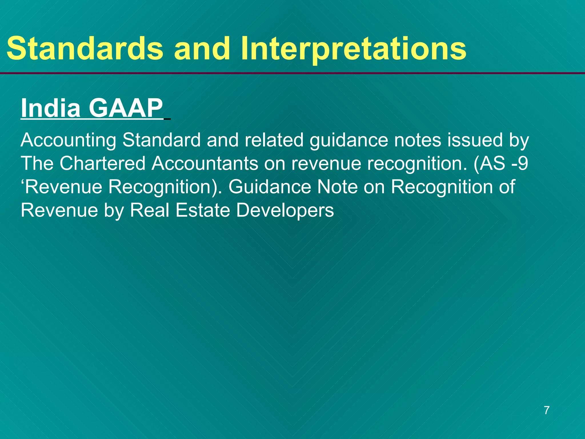 Comparison of IFRS, India GAAP & USGAAP (Revenue Recogniation) by Yash ...