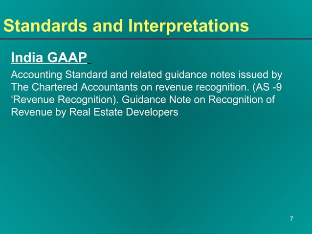 Comparison of IFRS, India GAAP & USGAAP (Revenue Recogniation) by Yash ...