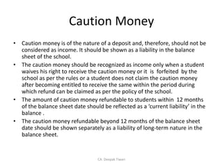 Revenue recognition on education sectors | PPTX