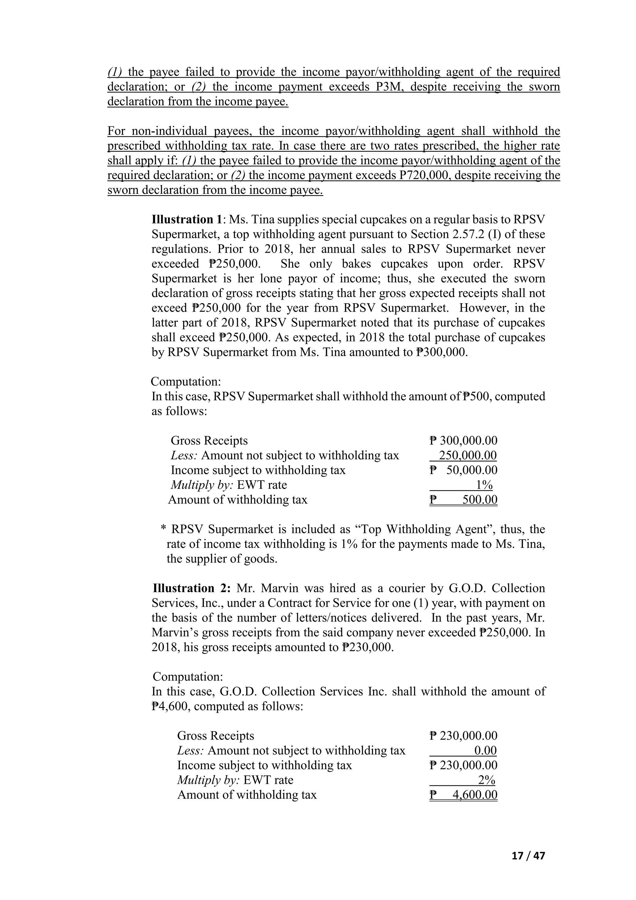 Revenue regulations no. 11 2018,(train law) relative to withholding of ...