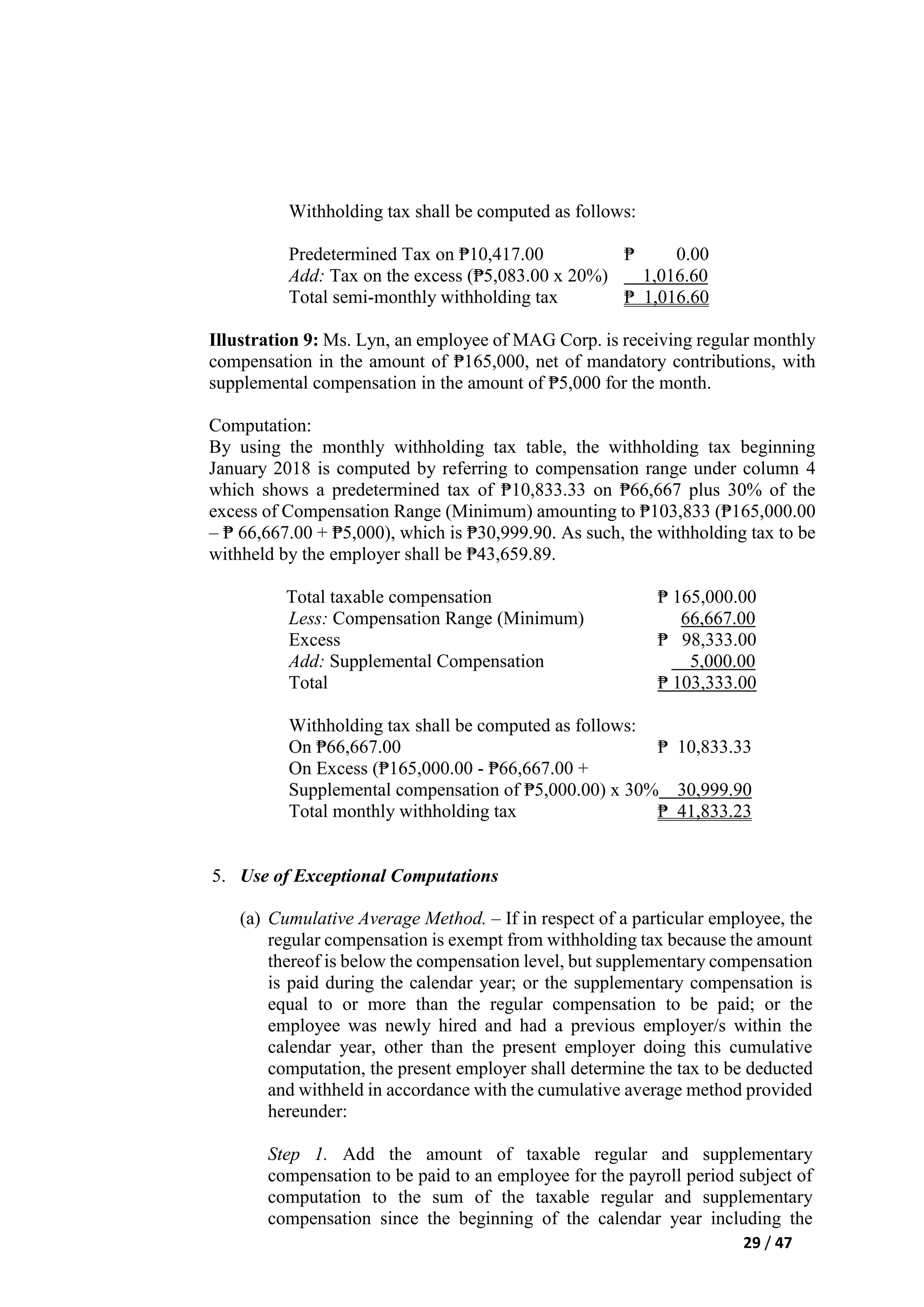 Revenue regulations no. 11 2018,(train law) relative to withholding of ...