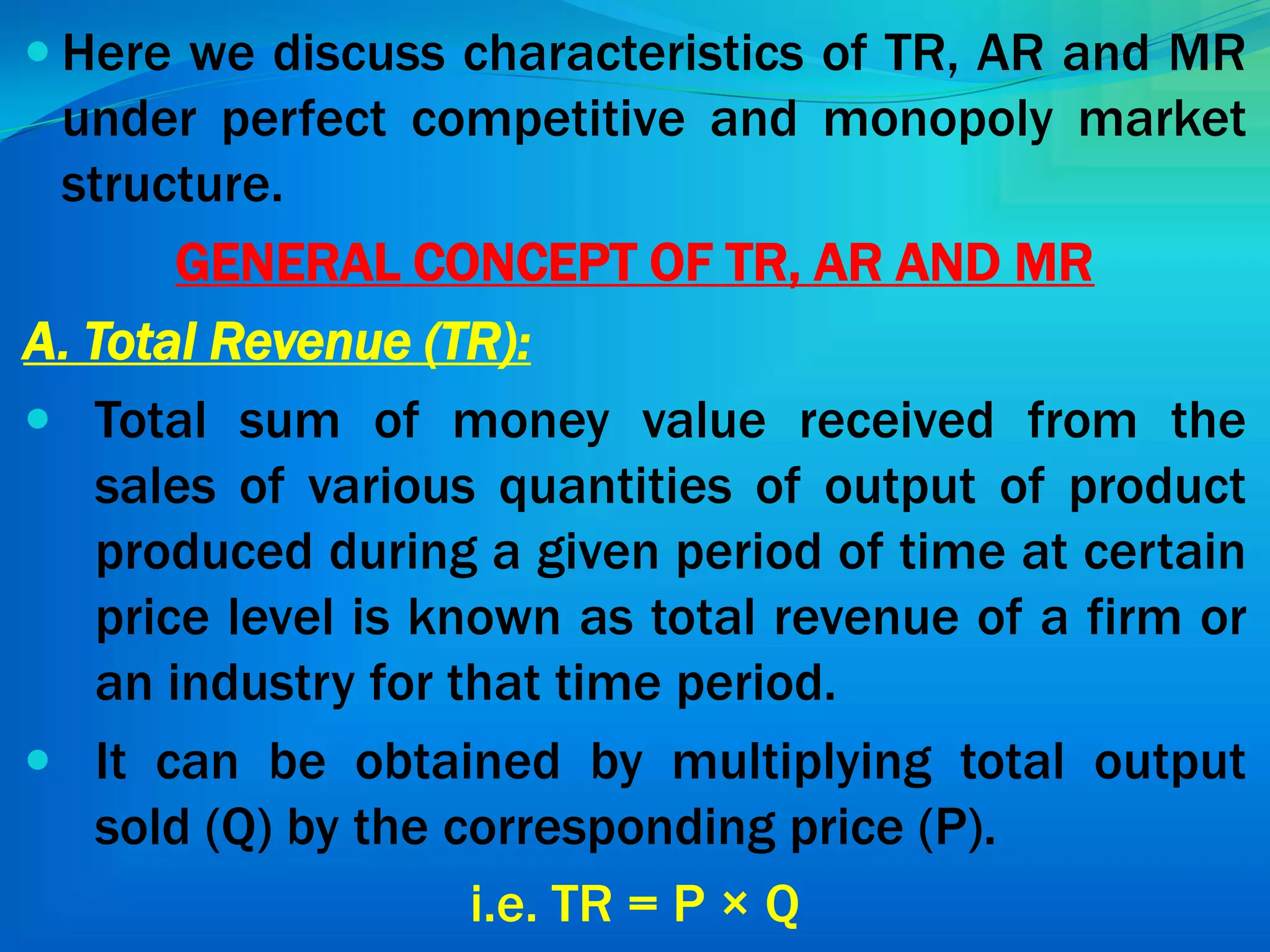 Revenues and revenue curves | PPTX