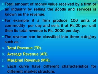 Revenues and revenue curves | PPTX