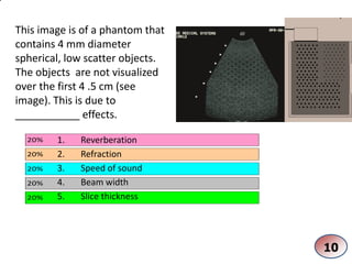 Reverberation Artifacts in ultrasound imaging | PDF