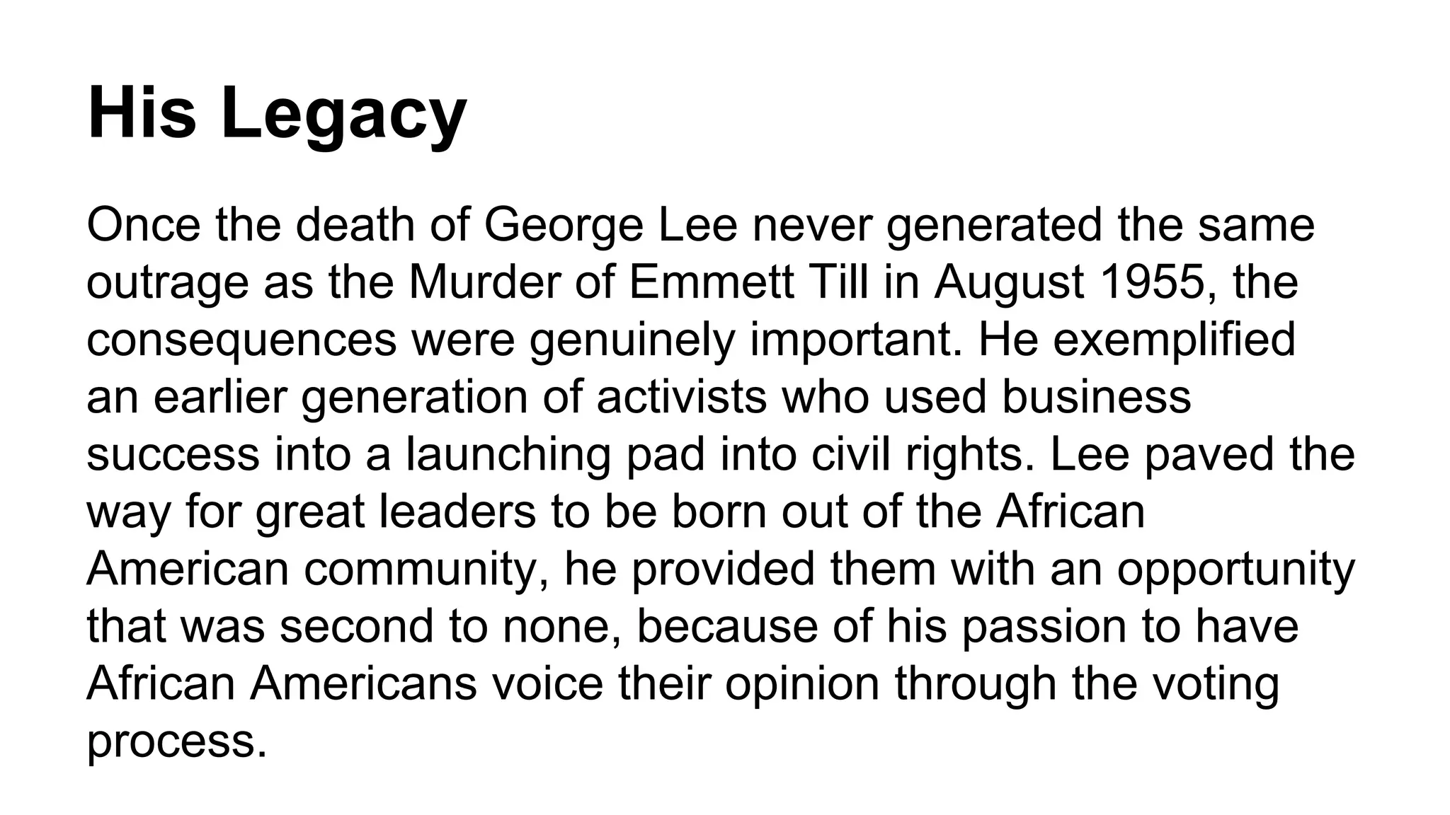 Reverend George Lee | PDF