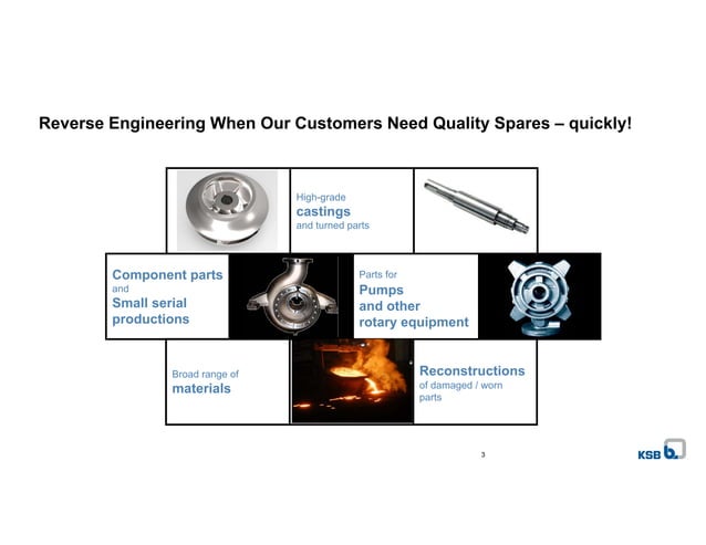 Reveres Engineering of Pump Parts by KSB | PPT