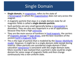 Reversal mechanism in single domain | PPTX