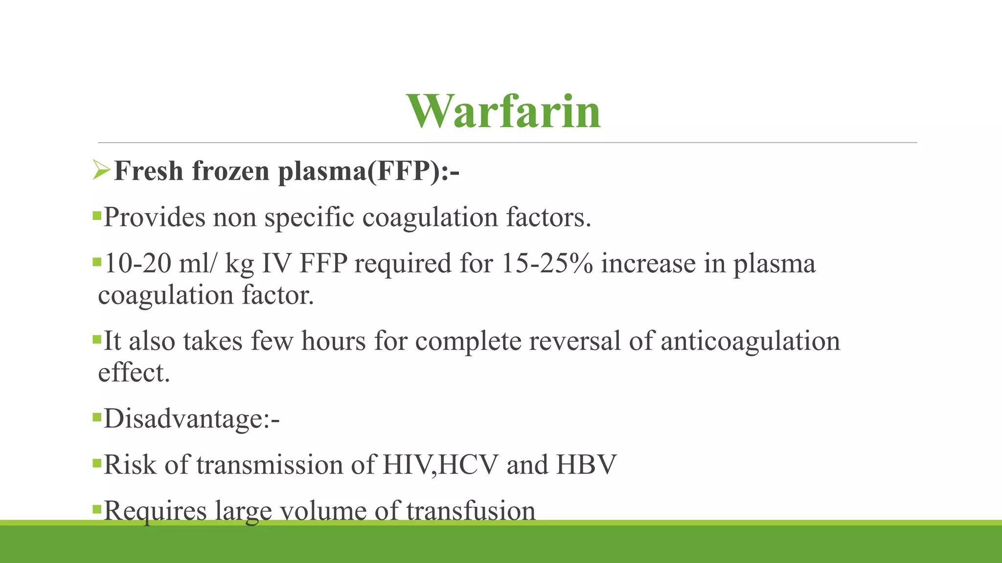 Reversal of anticoagulants with special reference to neurological | PPTX