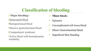 Reversal of anticoagulants with special reference to neurological | PPTX