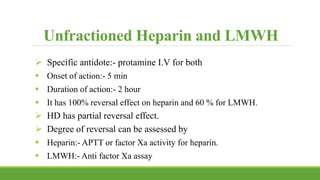 Reversal of anticoagulants with special reference to neurological | PPTX