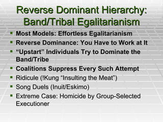 Reverse Dominance Hierarchies | PPT