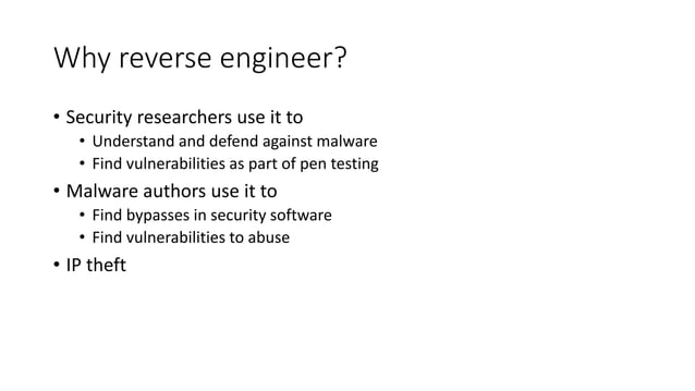 Reverse engineering | PPT