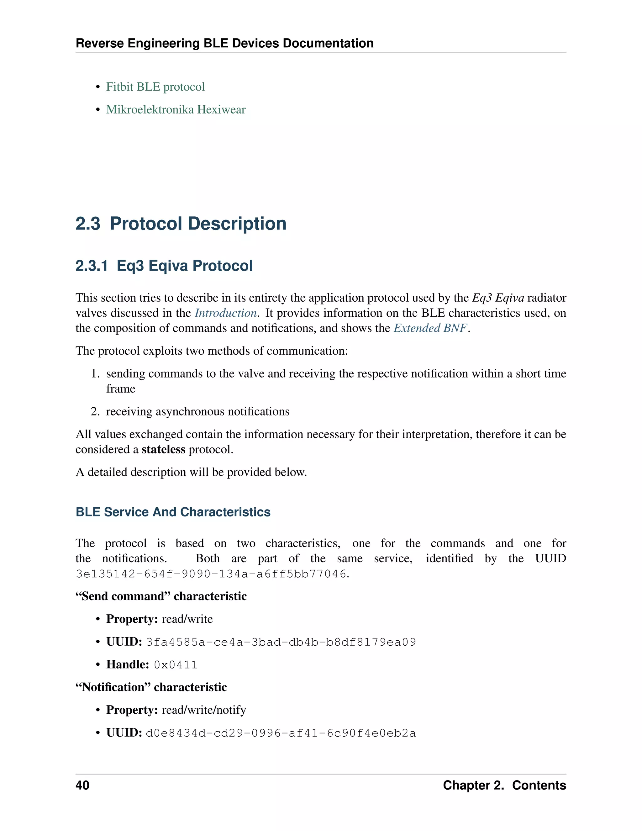 Reverse Engineering BLE Devices Documentation | PDF
