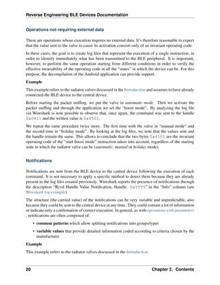 Reverse Engineering BLE Devices Documentation | PDF