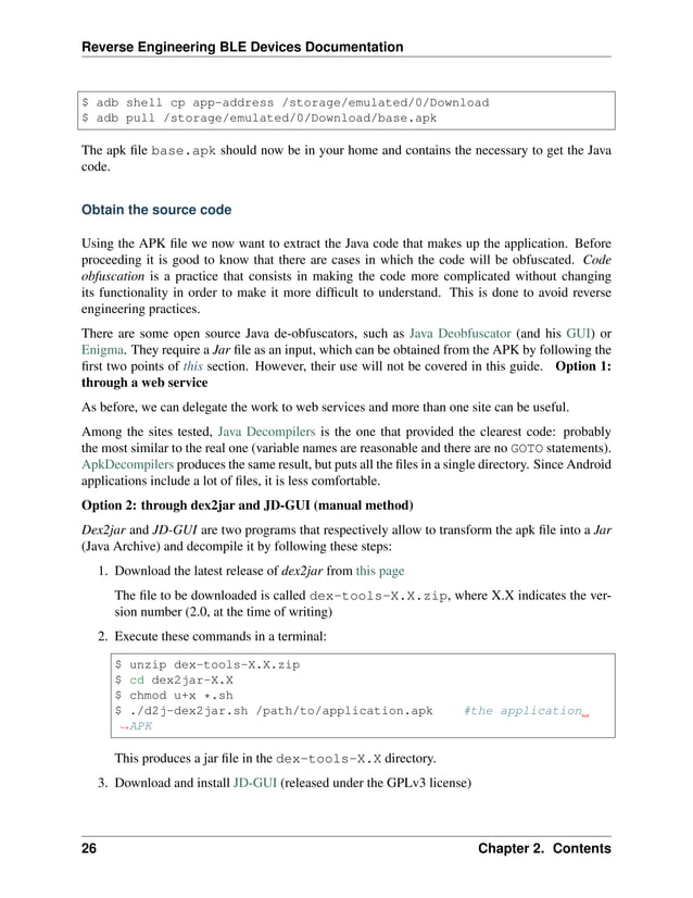Reverse Engineering BLE Devices Documentation | PDF