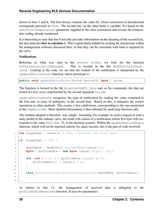 Reverse Engineering BLE Devices Documentation | PDF