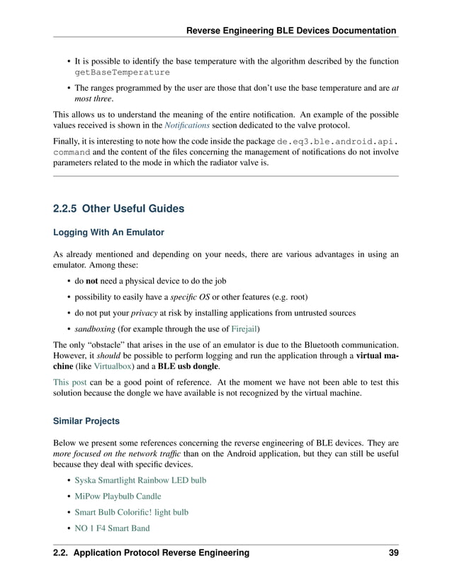 Reverse Engineering Ble Devices Documentation Pdf