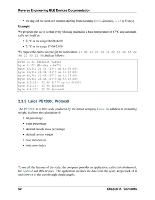 Reverse Engineering BLE Devices Documentation | PDF