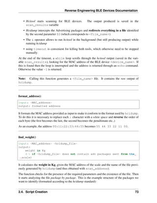 Reverse Engineering BLE Devices Documentation | PDF
