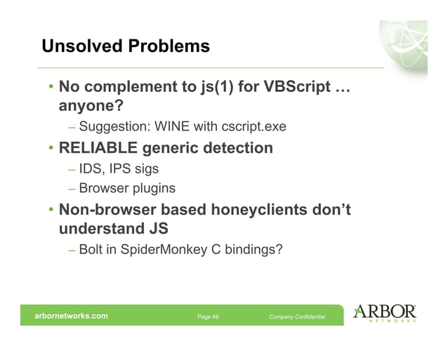 Reverse Engineering Malicious Javascript | PPT