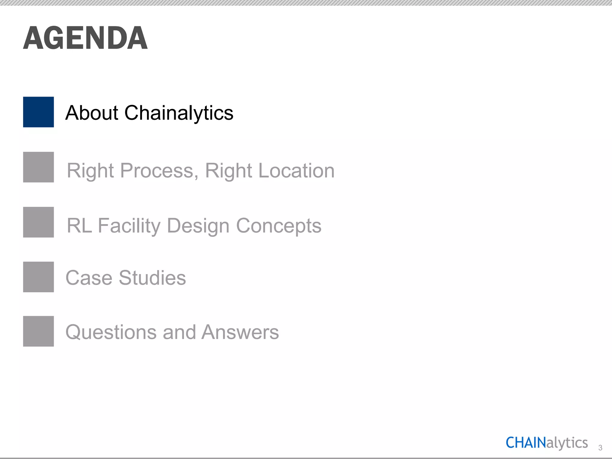 Case Study: Design Considerations for Manufacturer’s Reverse Logistics ...