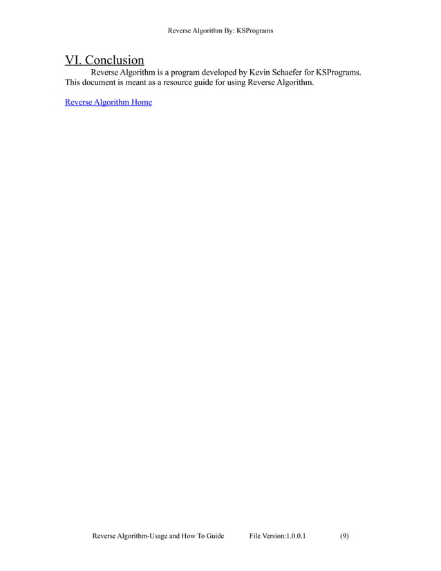 Reverse Algorithm Howtoguide Pdf Desktop Publishing Computer