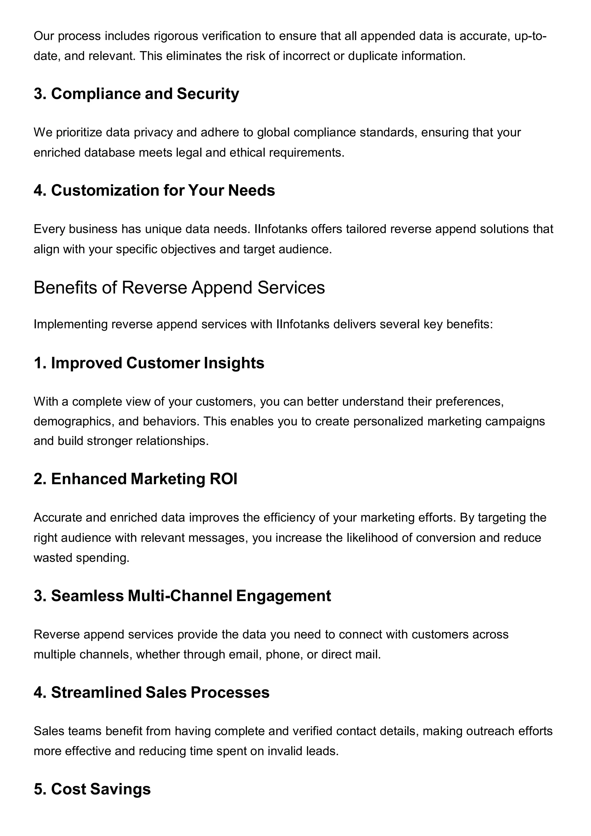 Boost Your Database Accuracy with Reverse Append Services | PDF