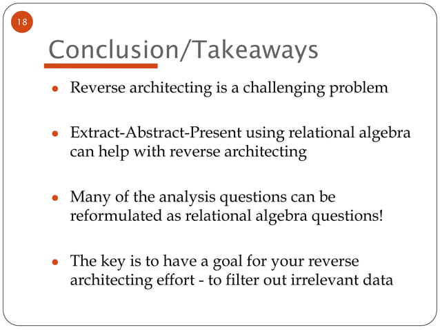 Reverse Architecting using Relation Algebra.pdf | Free Download Reverse Architecting using Relation Algebra.pdf | Free Download