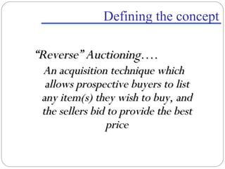 Reverse Auction | PPT
