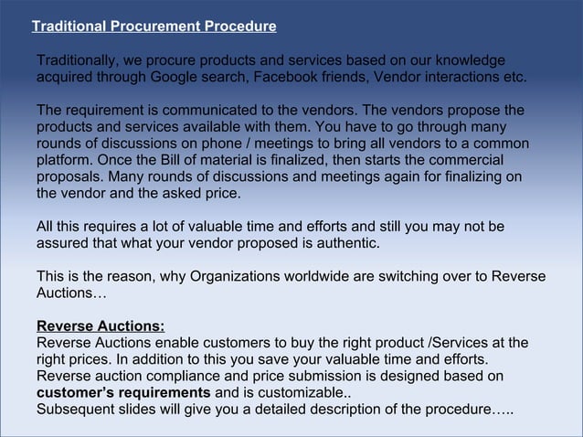 Reverse Auctions | PPT