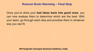 #Reverse Brainstorming - A Creative Group Problem-Solving Technique for ...