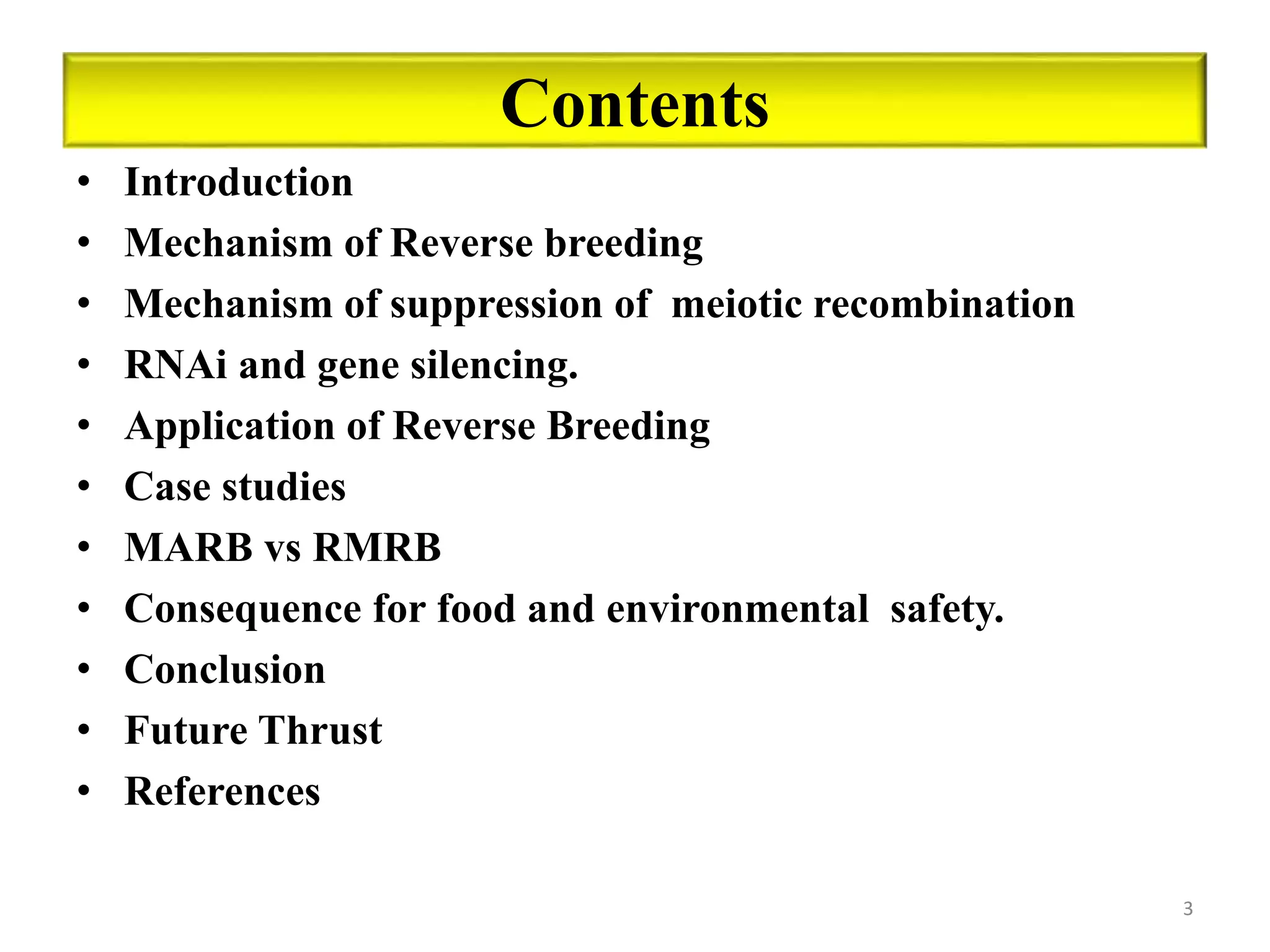 Reverse Breeding | PPTX