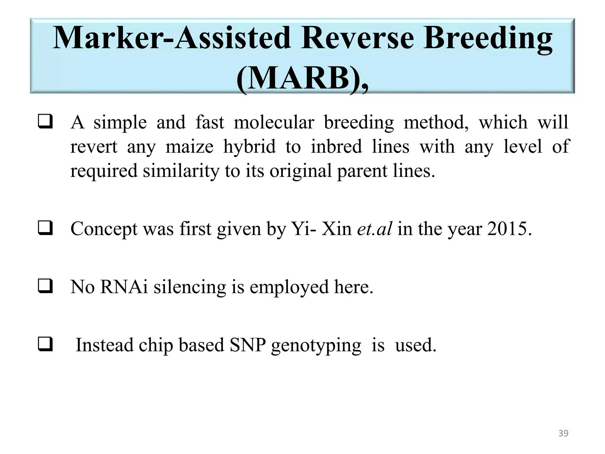 Reverse Breeding | PPTX