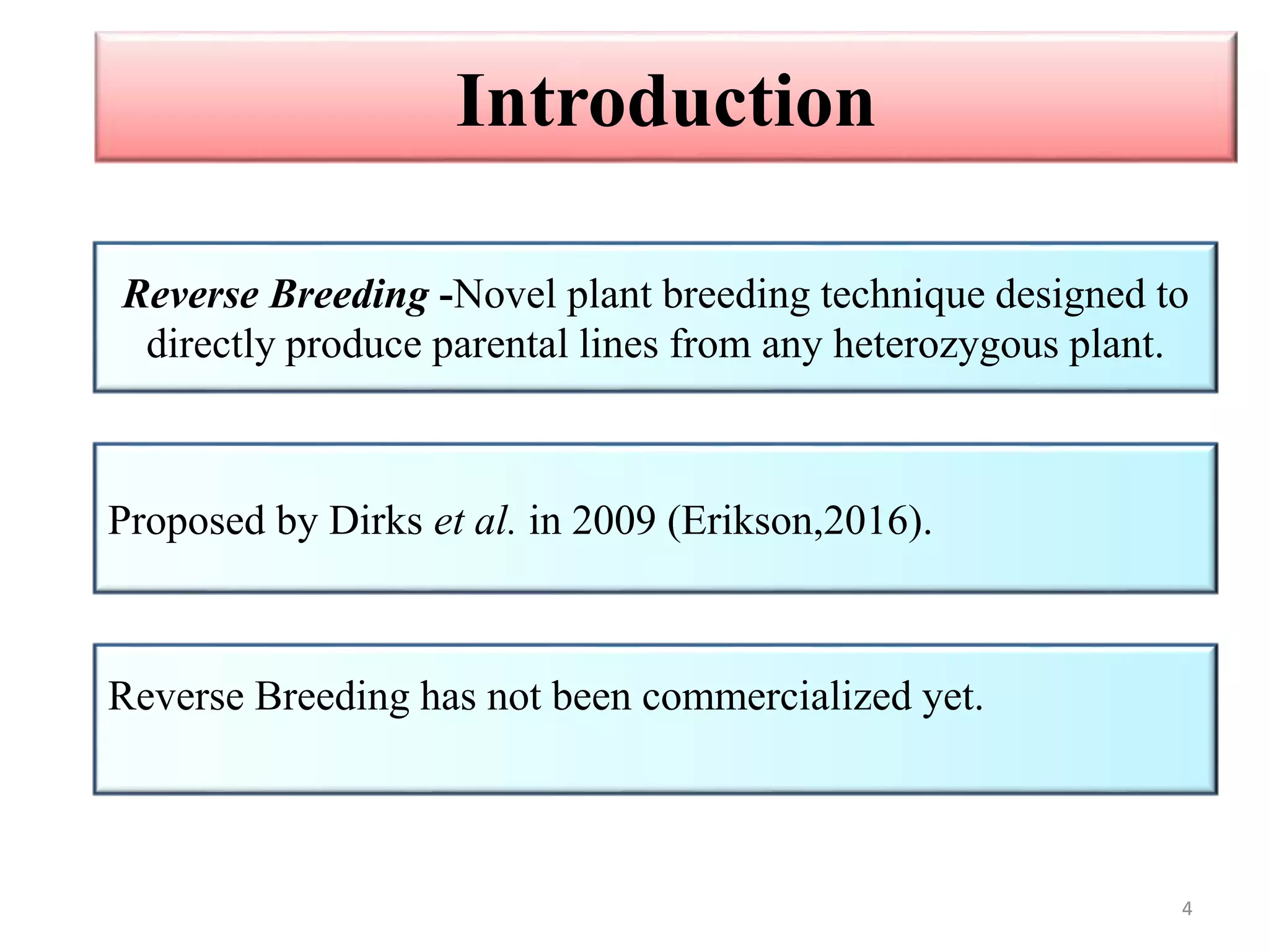 Reverse Breeding | PPTX