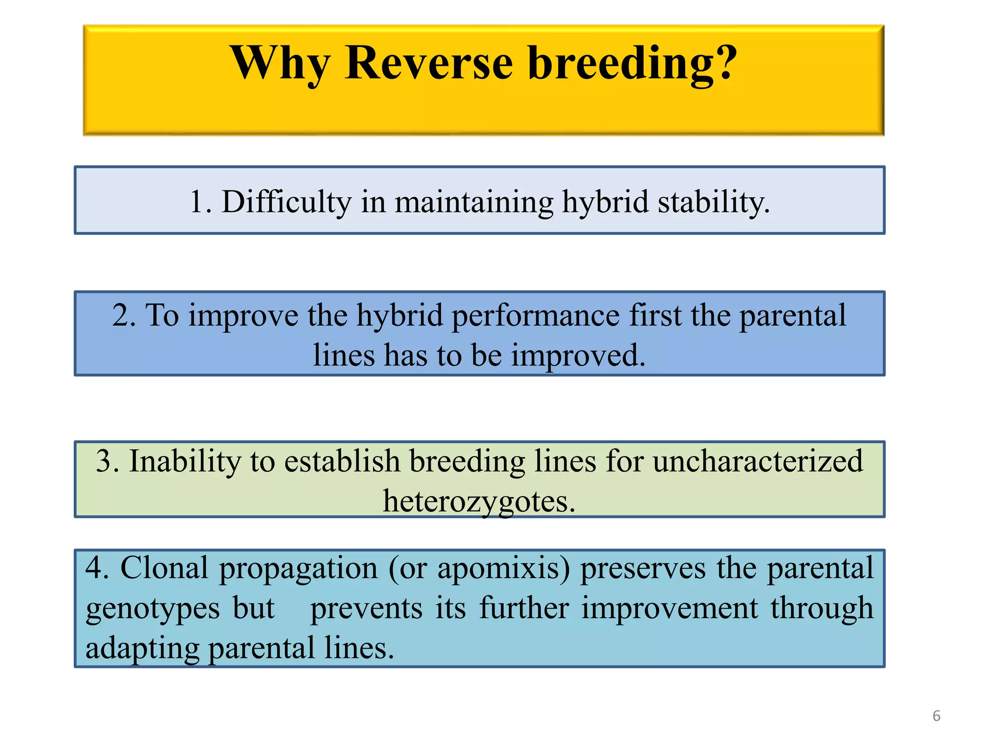Reverse Breeding | PPTX