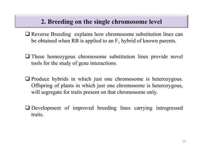 Reverse Breeding | PPTX