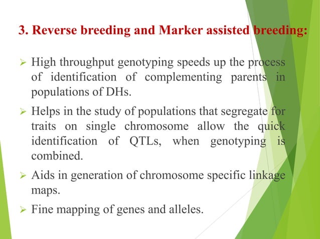 Reverse Breeding: a tool to create homozygous plants from the ...