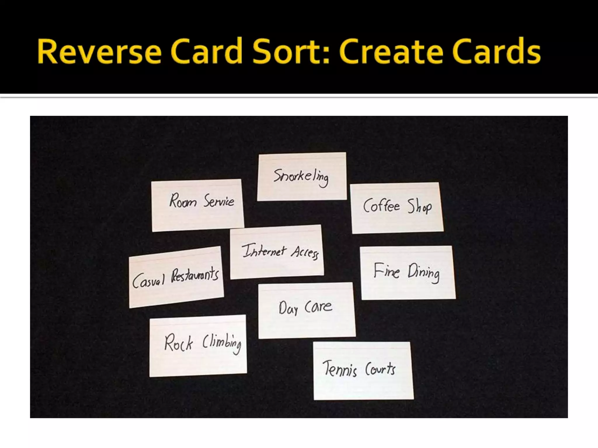 Reverse Card Sort for UX Testing | PPTX