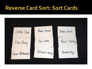 Reverse Card Sort for UX Testing | PPTX