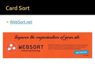 Reverse Card Sort for UX Testing | PPTX