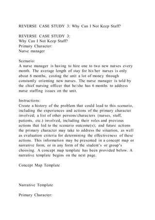 Reverse case study 3 why can i not keep staff reverse case stud | DOCX