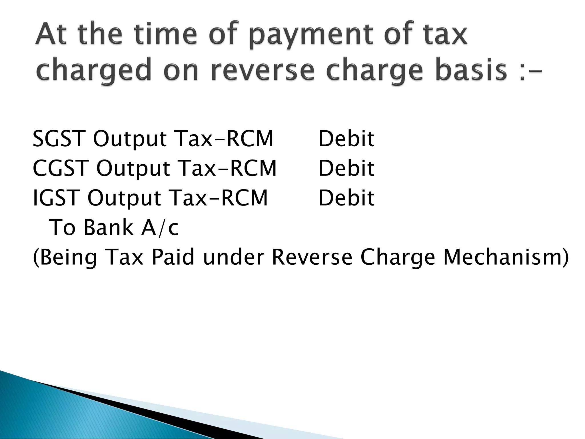 Reverse charges under gst | PDF | Personal Taxes | Personal Finance