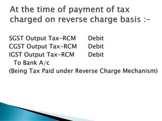 Reverse charges under gst | PDF